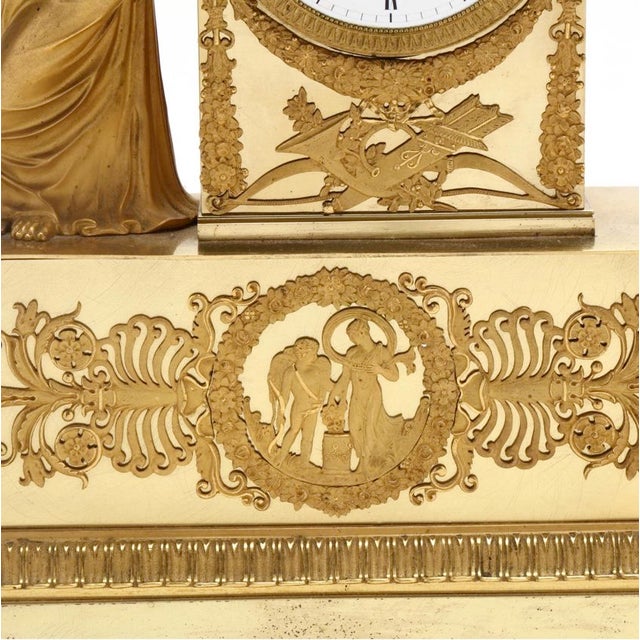 Early 19th Century Fossard Aine French Empire Bronze Dore Mantel Clock ...