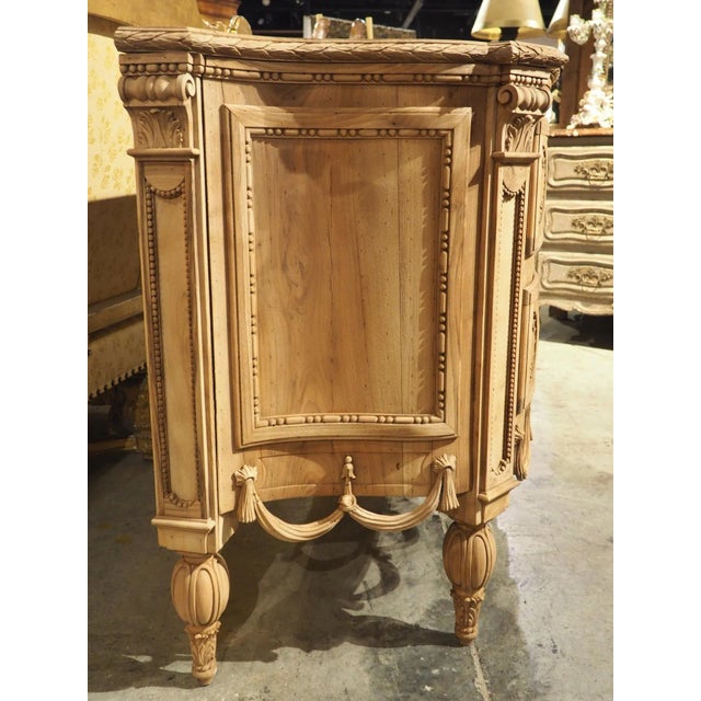 Circa 1870 Louis XVI Style Bleached Walnut Drapery Swag Commode From ...
