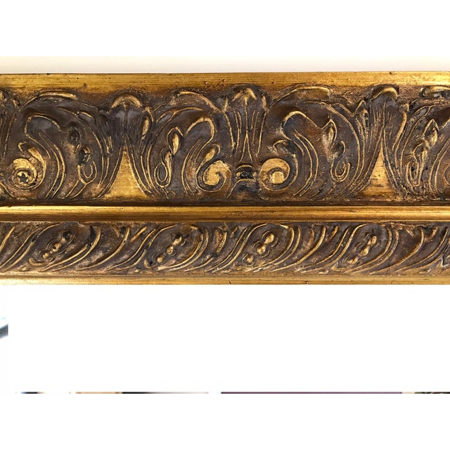 Vintage Gold Gesso Framed Mirror | Chairish