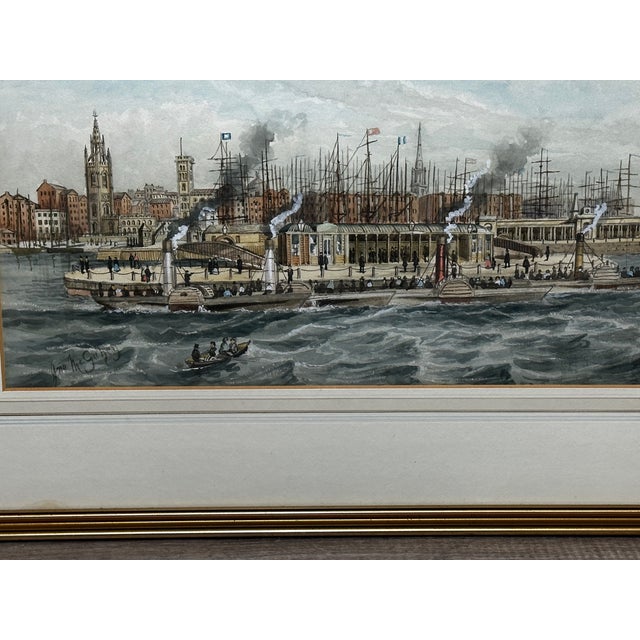 Traditional British Victorian Nautical Watercolour Painting of ...