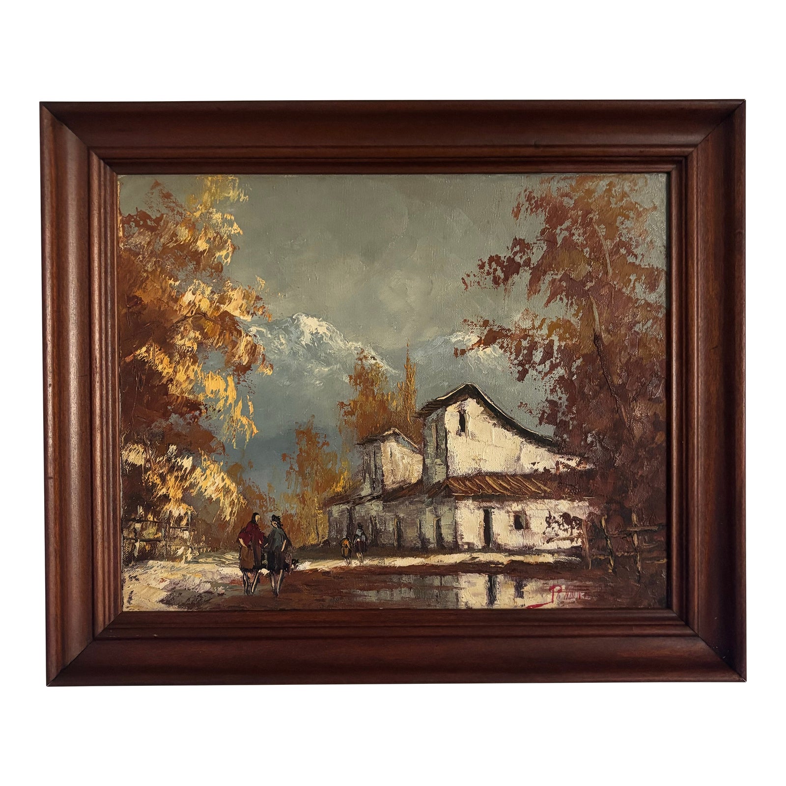 Vintage Original Oil Painting by José Alberto Mora, Venezuela, 1970s ...