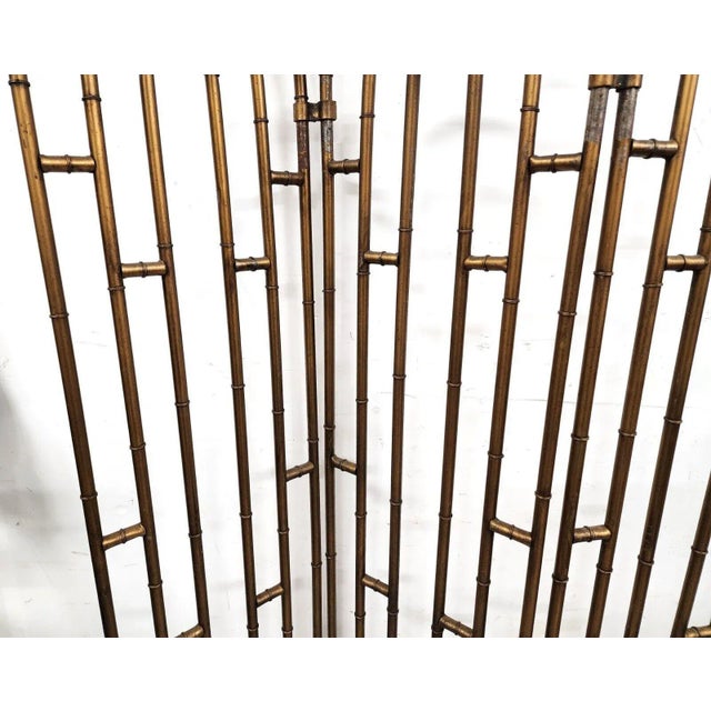 MCM Vintage Room Divider Screen Paravant Steel | Chairish