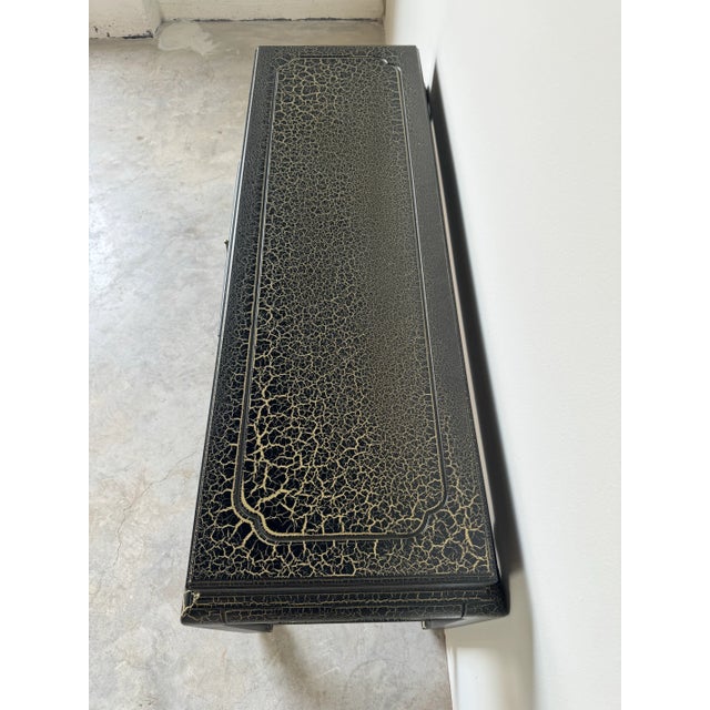 Vintage Asian Ming - Style Black Console or Sofa Table by Lane | Chairish