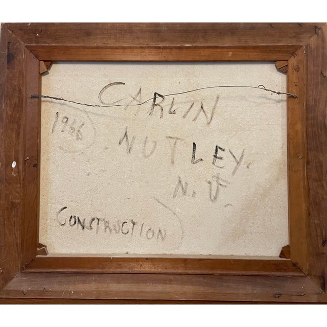 1966 20th Century Modern Abstract Expressionist Mixed Media on Canvas ...