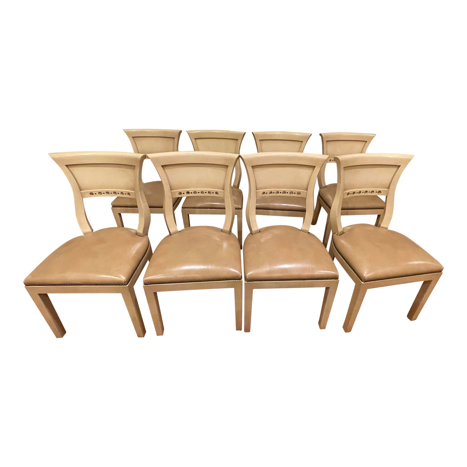 Old Biscayne Dining Chairs- Set of 8 | Chairish
