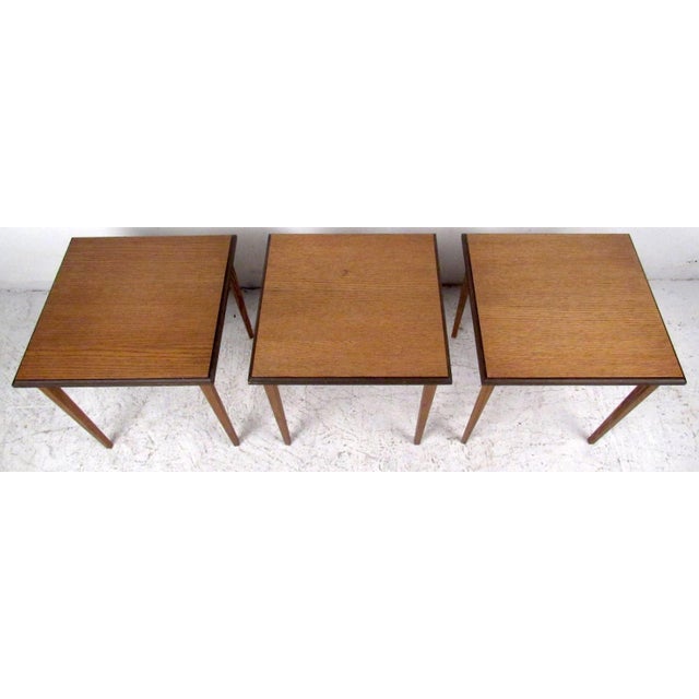 Sleek Mid-Century Nesting Tables | Chairish