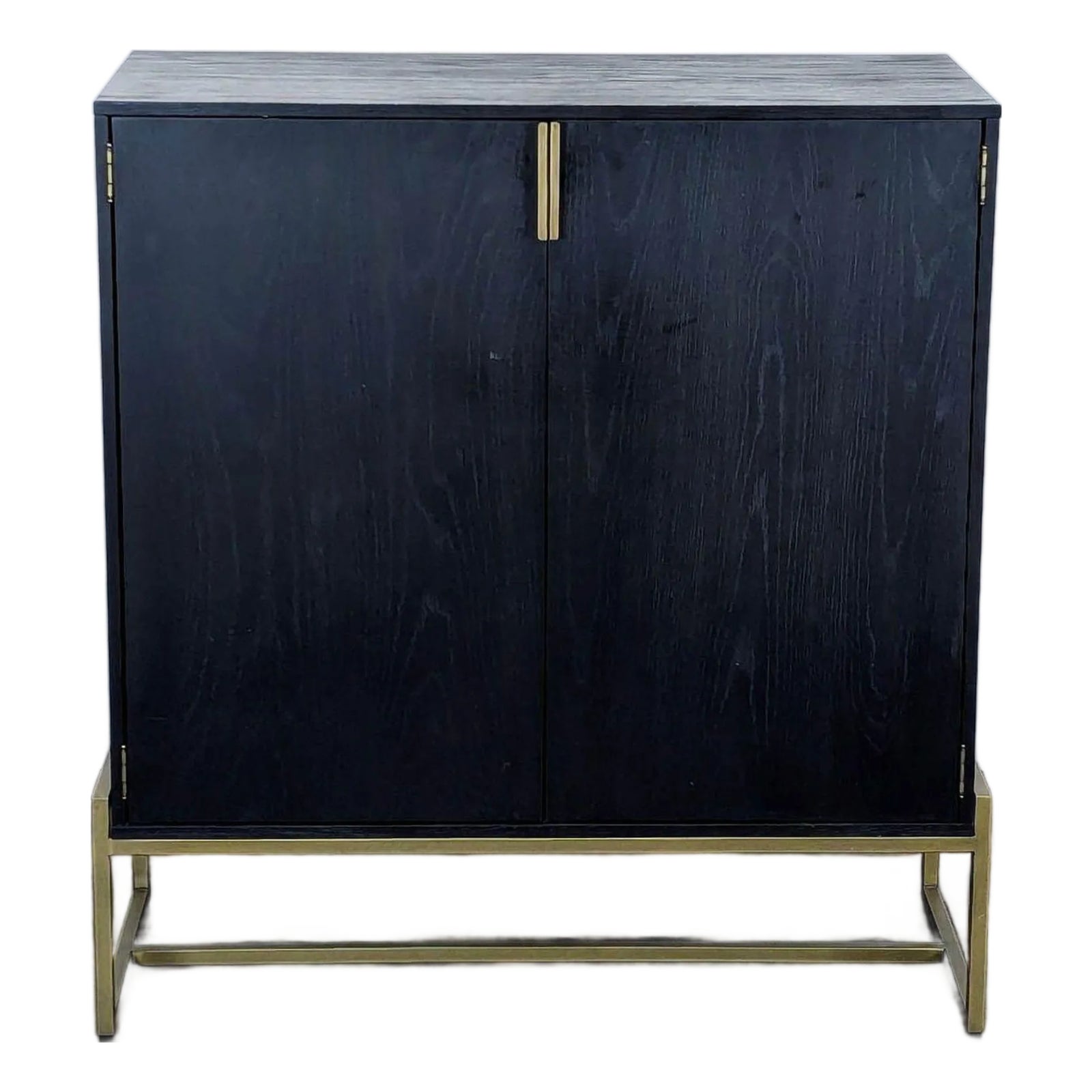 Article Bar Cabinet on Metal Base | Chairish