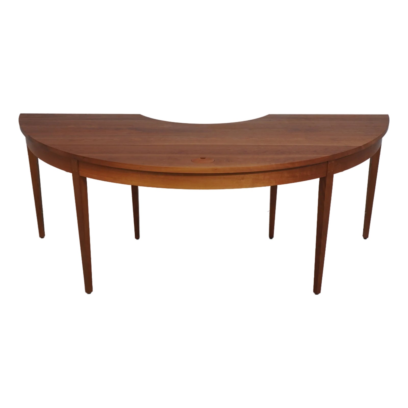 Thomas Moser Cherry Radius Horseshoe Desk | Chairish