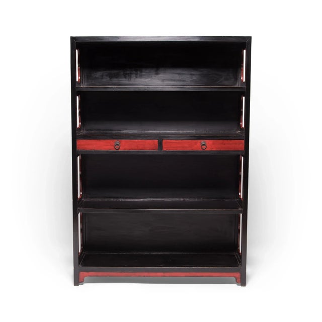 Chinese Lacquered Scholars' Shelf, Circa 1850s | Chairish