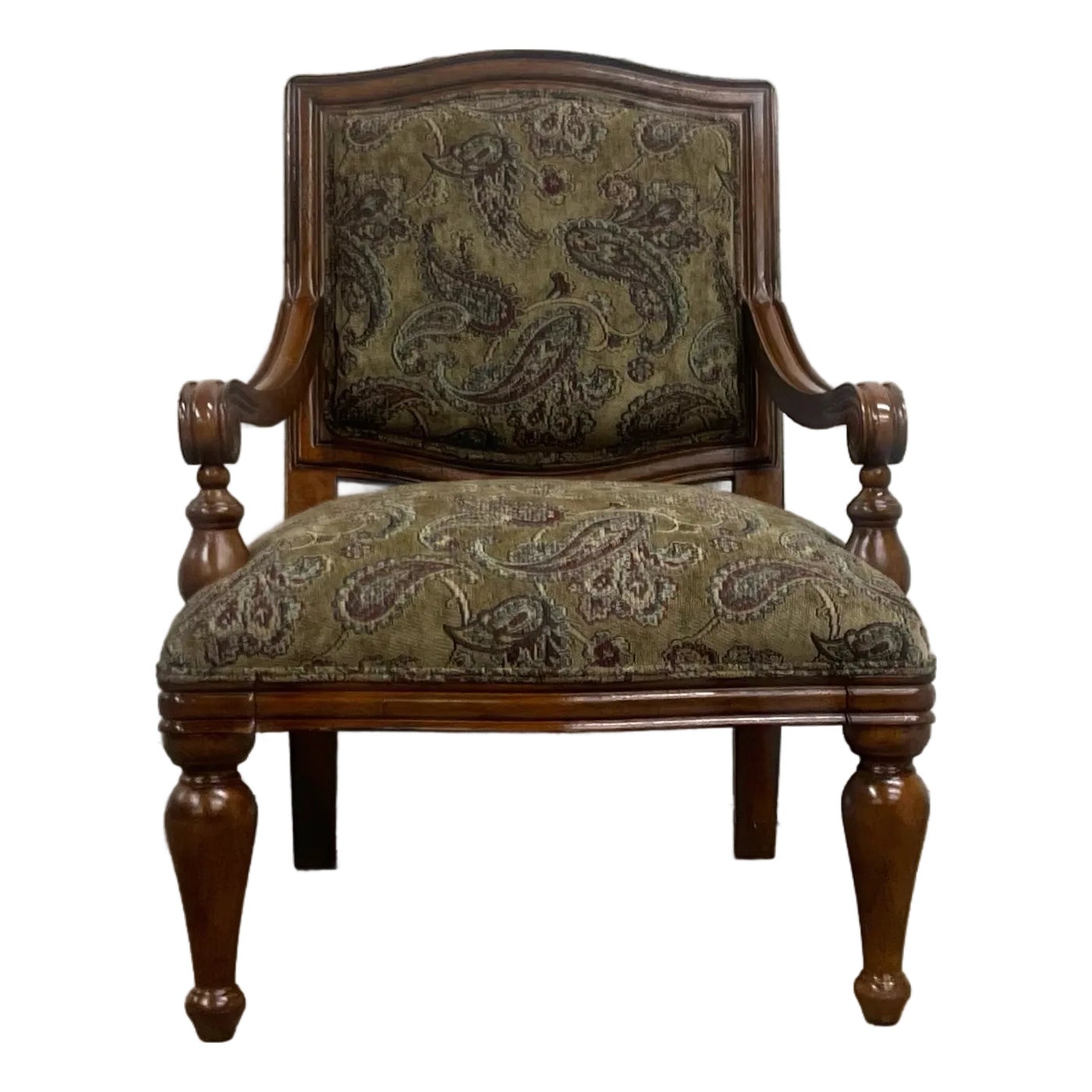 Vintage Best Chairs Inc Paisley Upholstered Lounge Chair Accent Chair ...