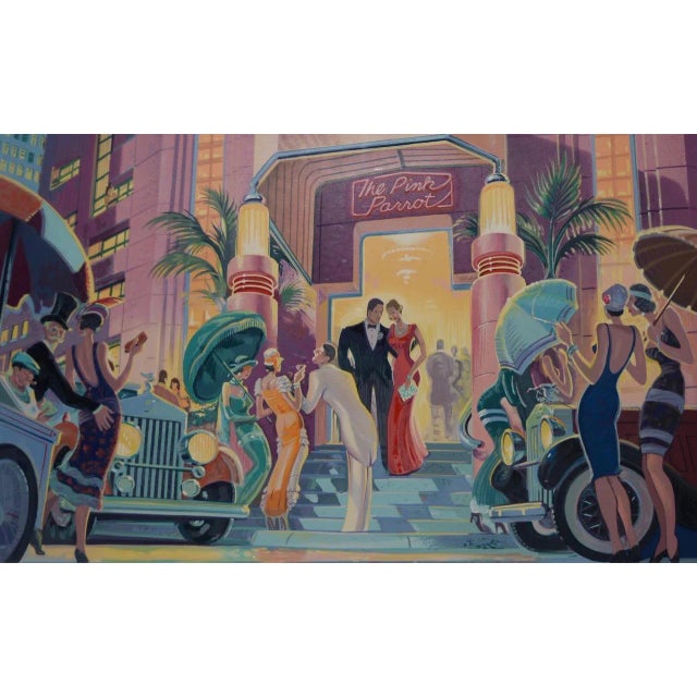 Michael Young "Pink Parrot Club" Original Signed Serigraph C.1990 ...