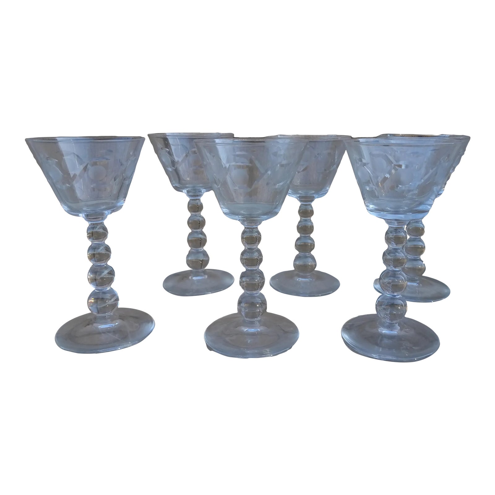 1930s Bryce Brothers Cocktail Glasses- Set of 6 | Chairish
