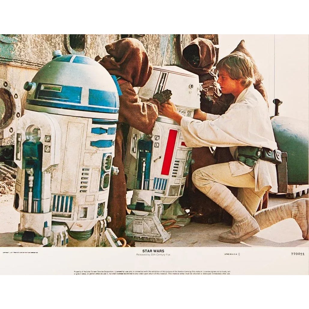 Star Wars Original Vintage Cinema Lobby Card 1977 | Chairish
