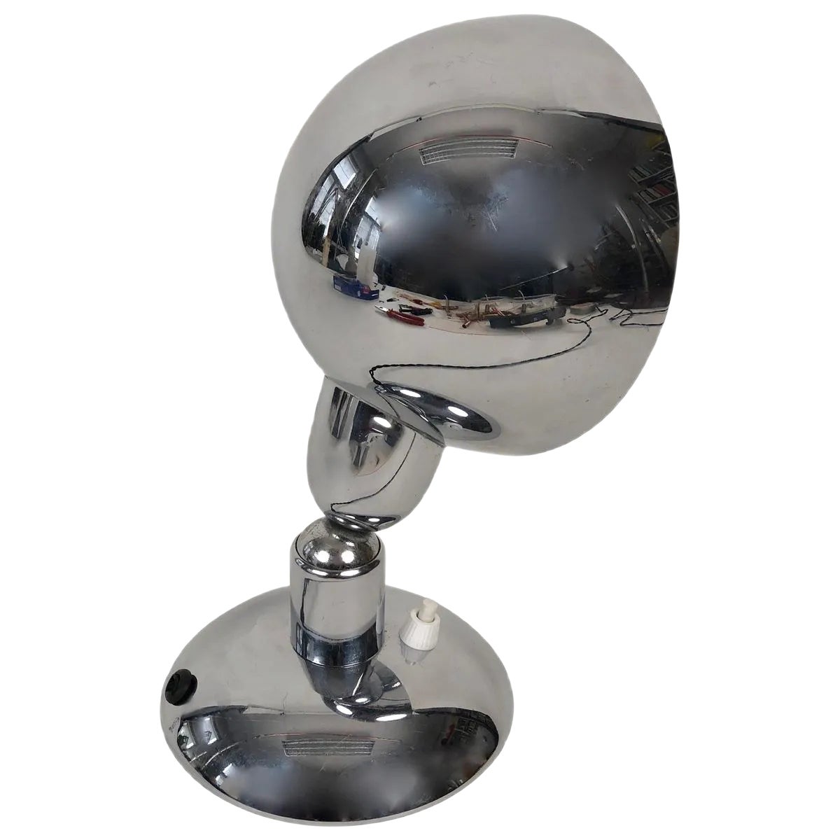 Bauhaus Chrome & Ikora Table Lamp or Wall Reflector from WMF, 1936 ...