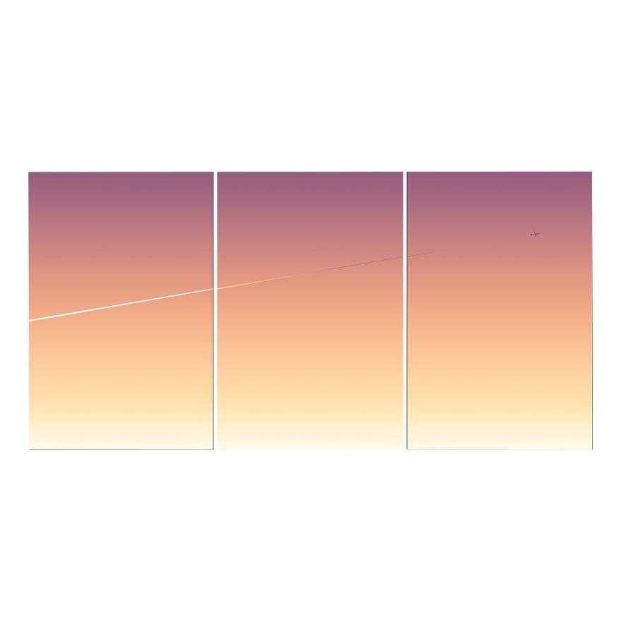Cyd Fontaine, Sky Atmosphere Triptych, 2024, Giclée Print | Chairish