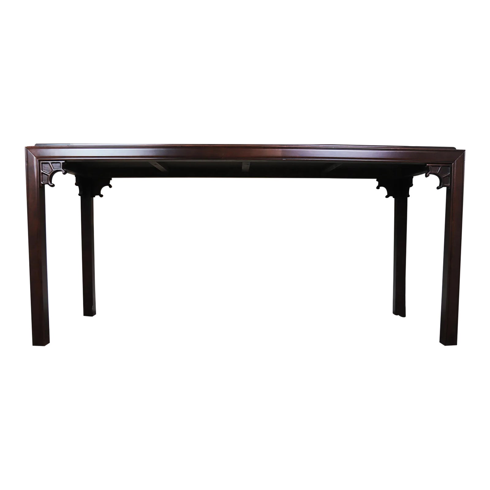 Vintage Mahogany Imitation Ming Dynasty Style Console Table | Chairish