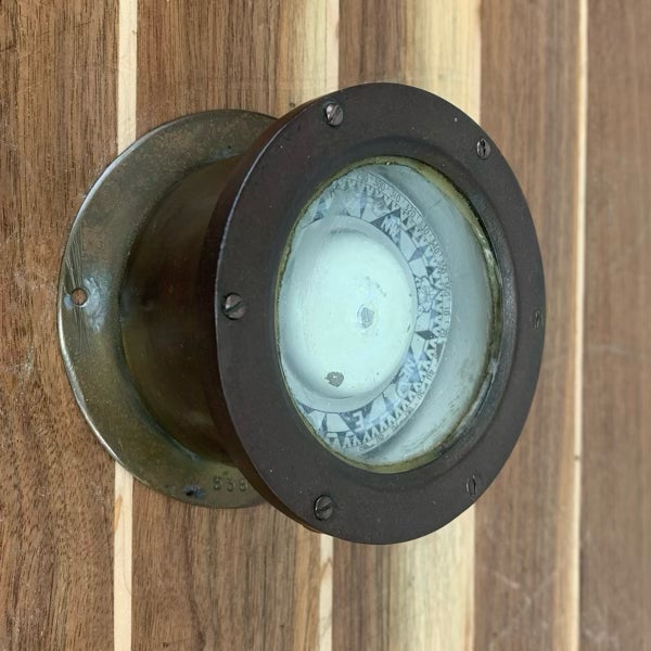 1900s Salvaged Sestrel Brass Compass | Chairish