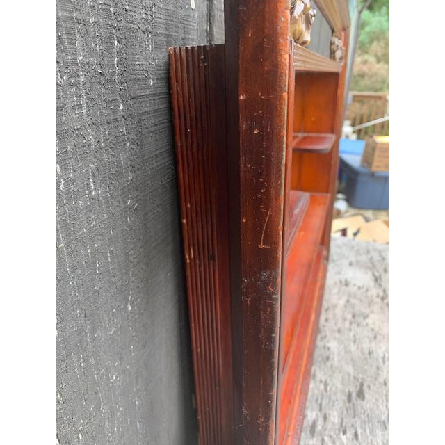 Mid-Century Modern Shadow Box Mirrored Shelf | Chairish