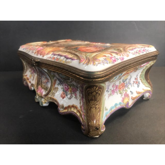 Antique Porcelain Jewelry Box Casket, Edmé Samson. France, Circa 1860 ...