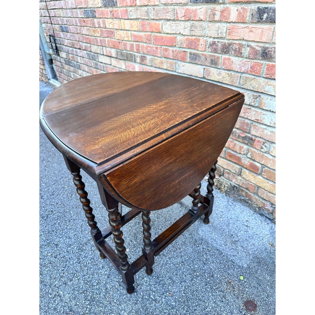 Antique English Gate Leg Table | Chairish