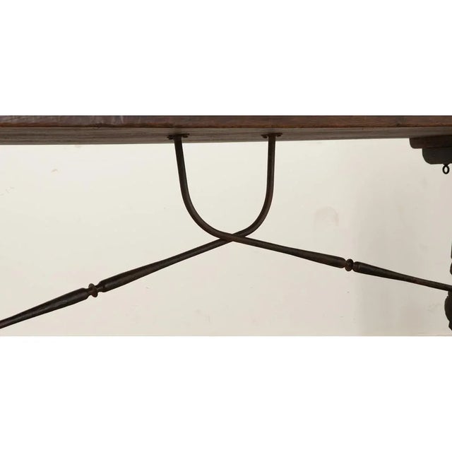 Spanish Oak Extending Dining Table | Chairish