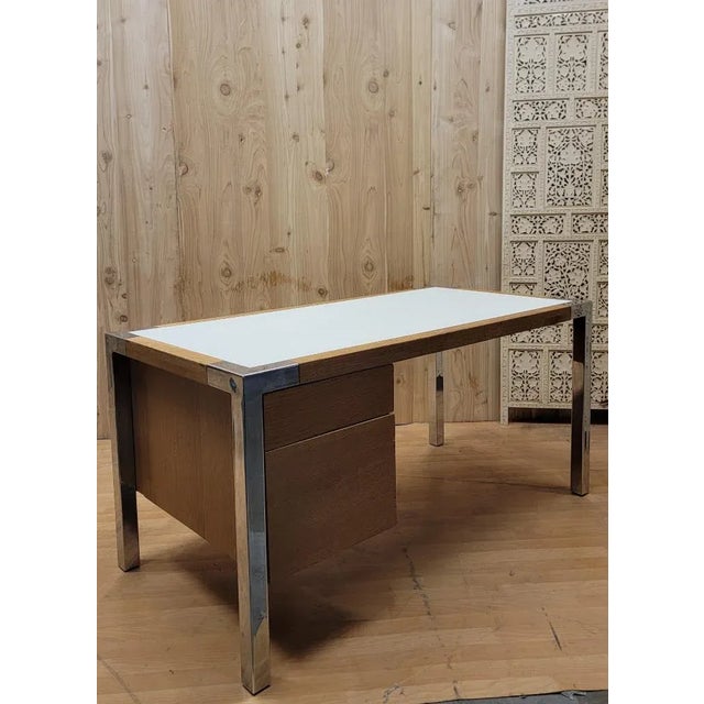 1960s Mid Century Modern Oak Desk by Thonet | Chairish