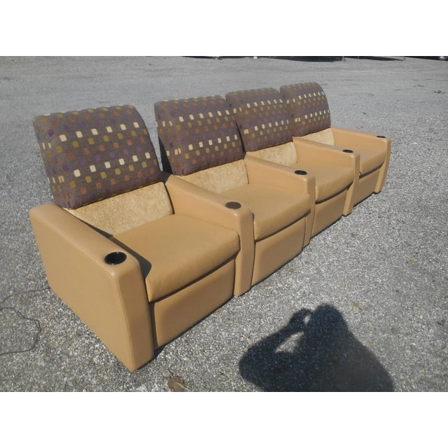 Four Custom First Impressions Theme Theater Powered Recliners | Chairish