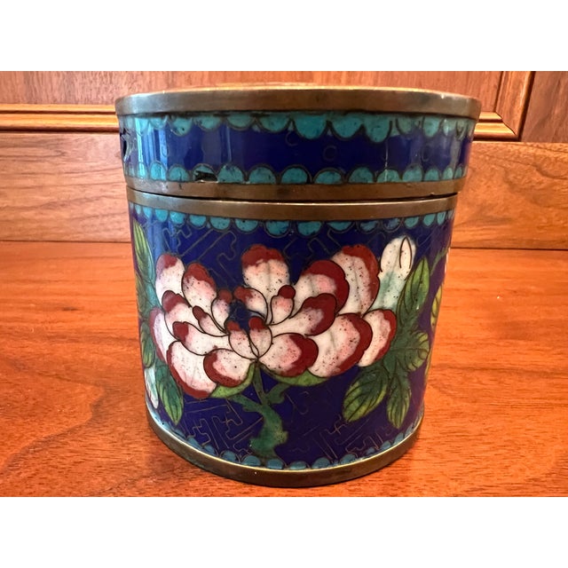 Mid 19th Century Antique Chinese Cloisonne Box | Chairish