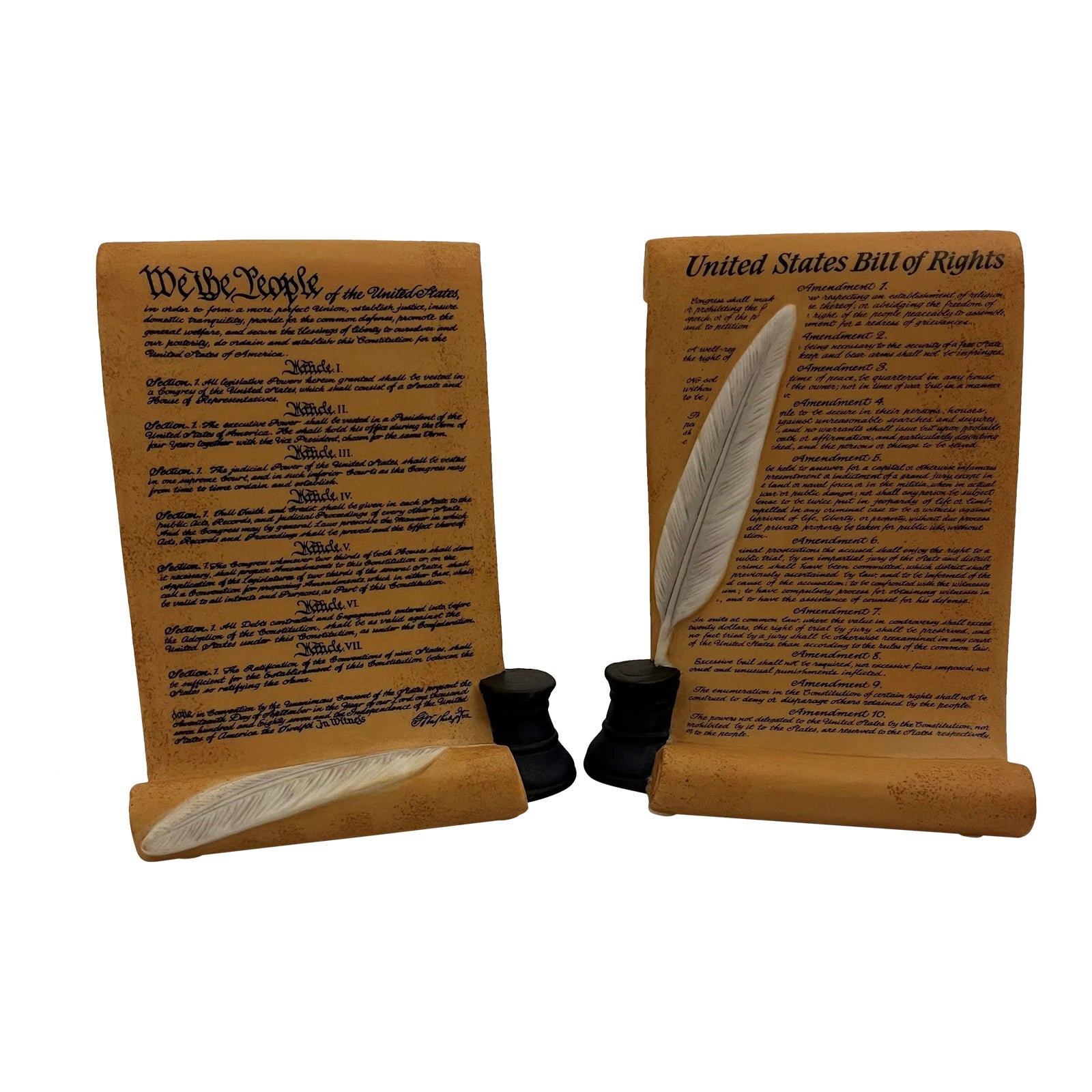 Lenox Porcelain Foundations of Freedom Display - Set of 2 | Chairish