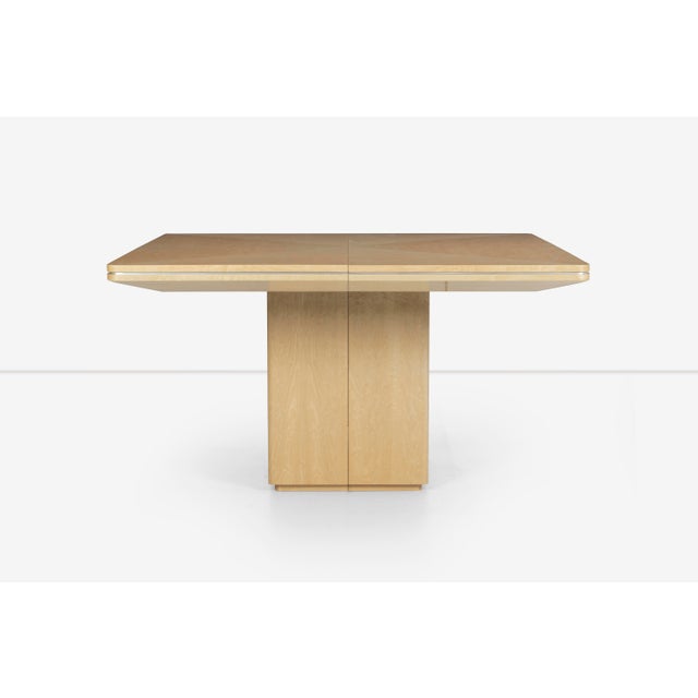 Custom Contemporary Two Tone Dining Table. | Chairish