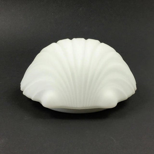 Minimalist Opaline Glass Shell-Shaped Wall Lights/Sconces From Limburg ...