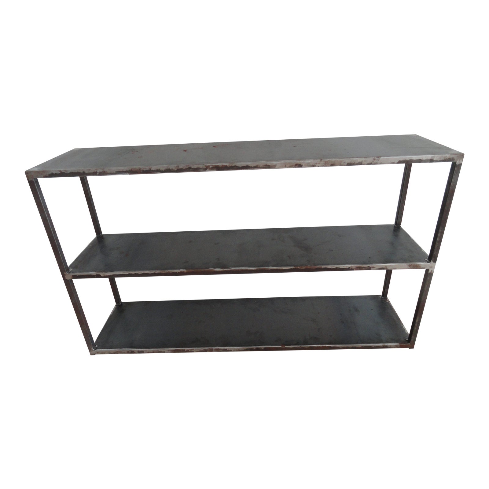 Industrial Vdt 3-Tier Metal Console Table | Chairish