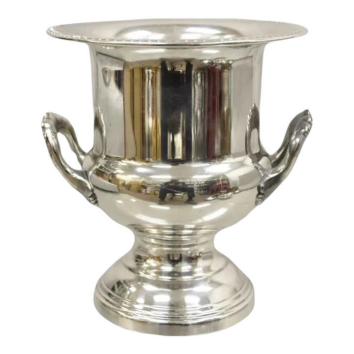 Late 20th Century Vintage Leonard Victorian Silver Plated Trophy Cup ...