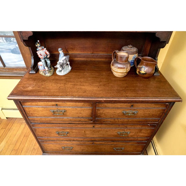 Antique Victorian Period Cupboard Storage Cabinet | Chairish