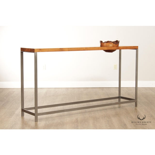 Studio Crafted 72-Inch Black Walnut Console Table | Chairish
