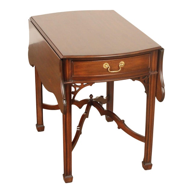 Kindel Winterthur Reproduction Mahogany Pembroke Table | Chairish