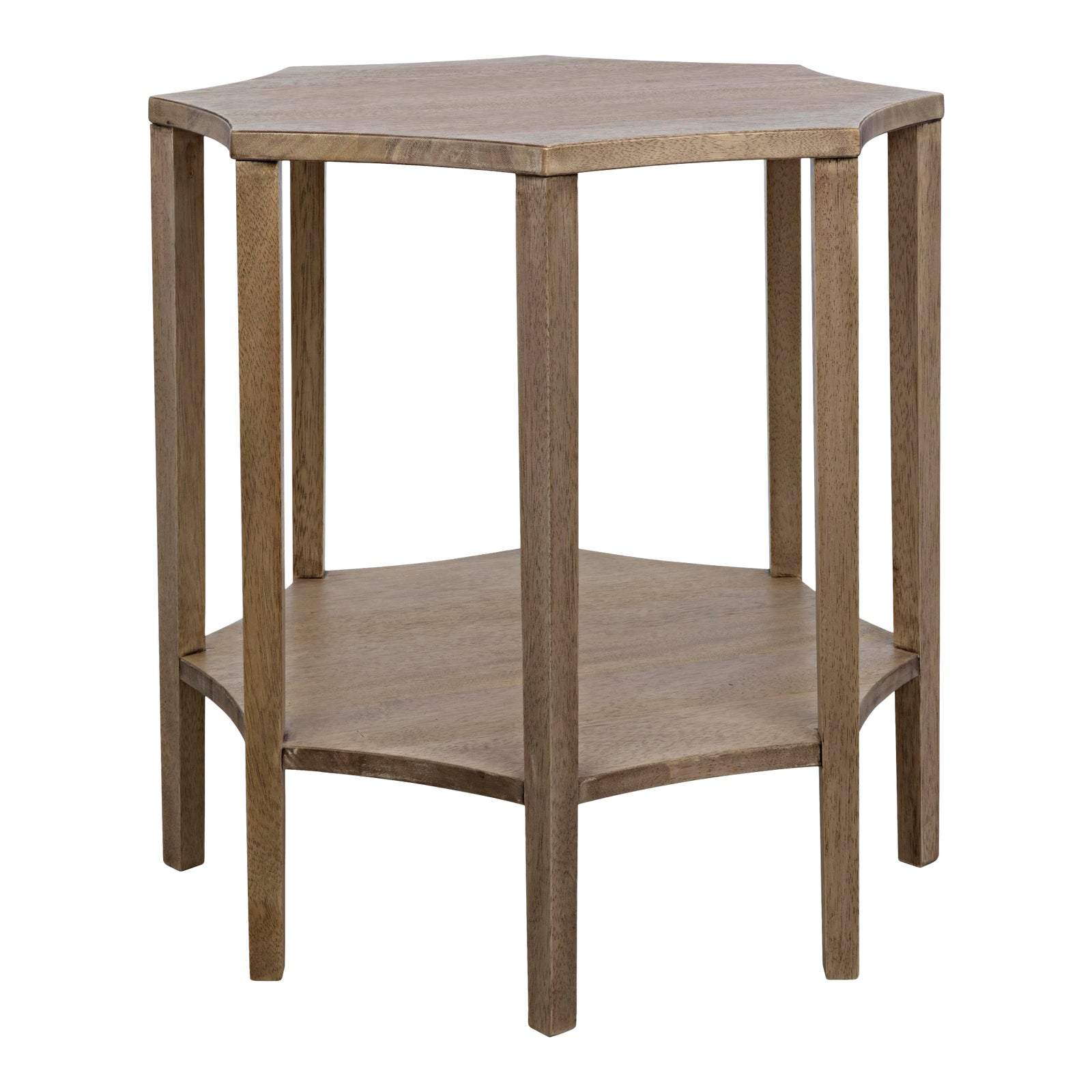 Ariana Side Table in Washed Walnut | Chairish