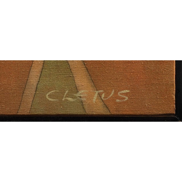 Mid Century Modern Abstract Oil Painting by Brother Cletus | Chairish