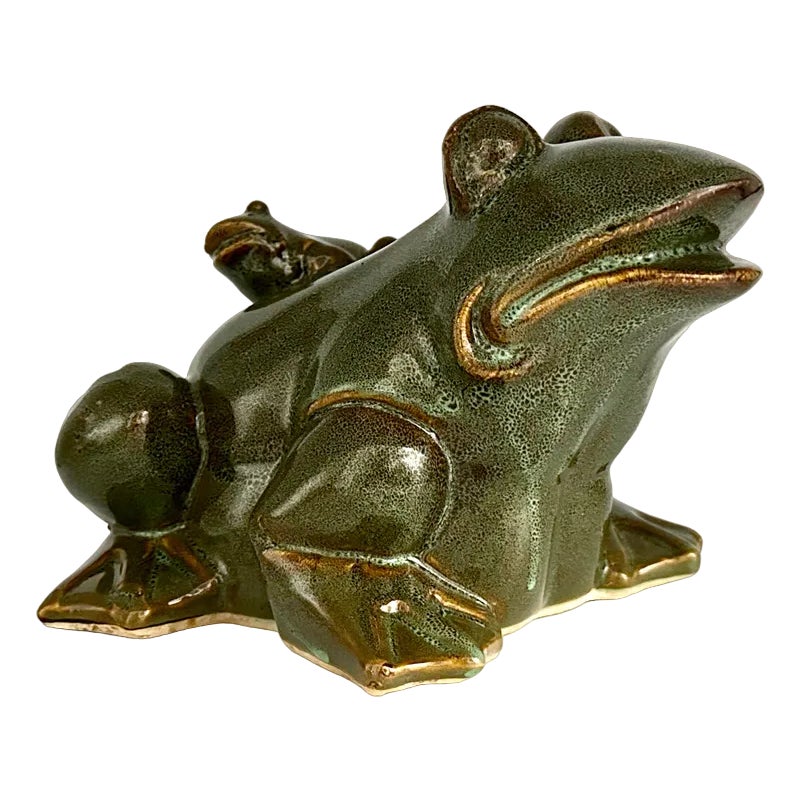Large Italian Ceramic Frog, 1960s | Chairish