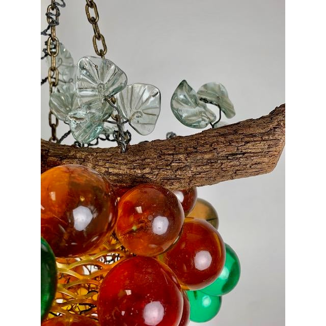 Mid Century Grape Pendant Light Fixture Circa 1950s | Chairish