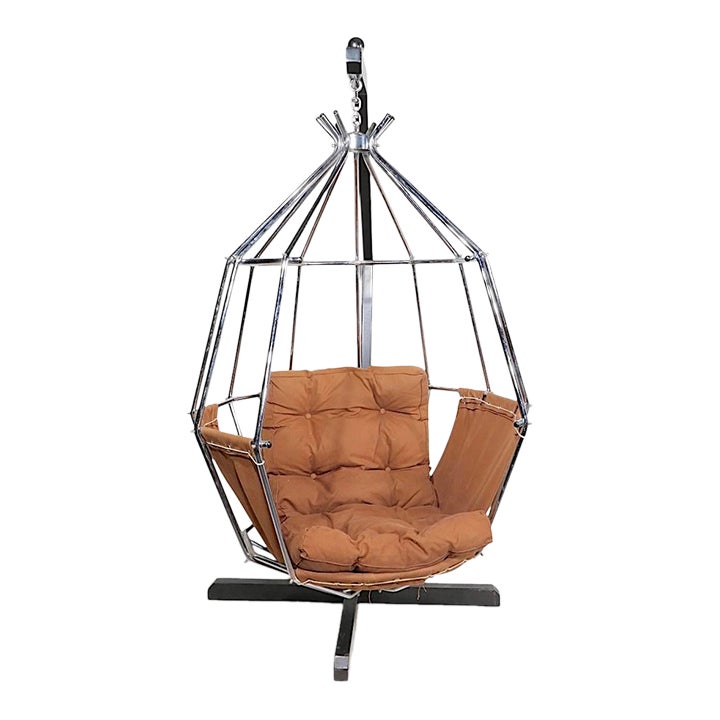Space Age Hanging Parrot Chair by Ib Arberg Made in Sweden C. 1970's ...