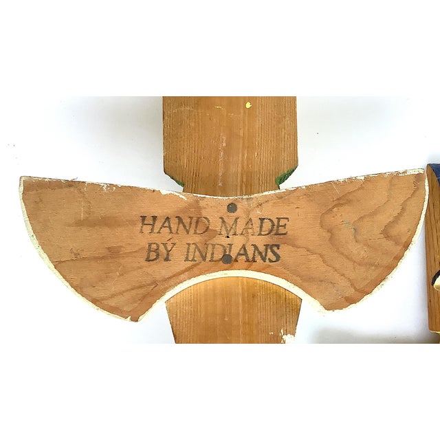 Vintage Native American Souvenir Totem Poles / S12 | Chairish