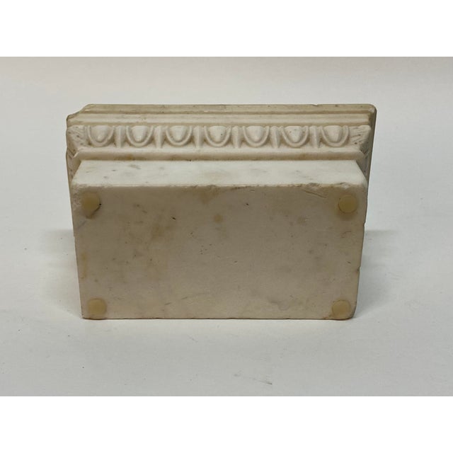19th Century Carved Carrara Marble Architectural Element Column Capital ...