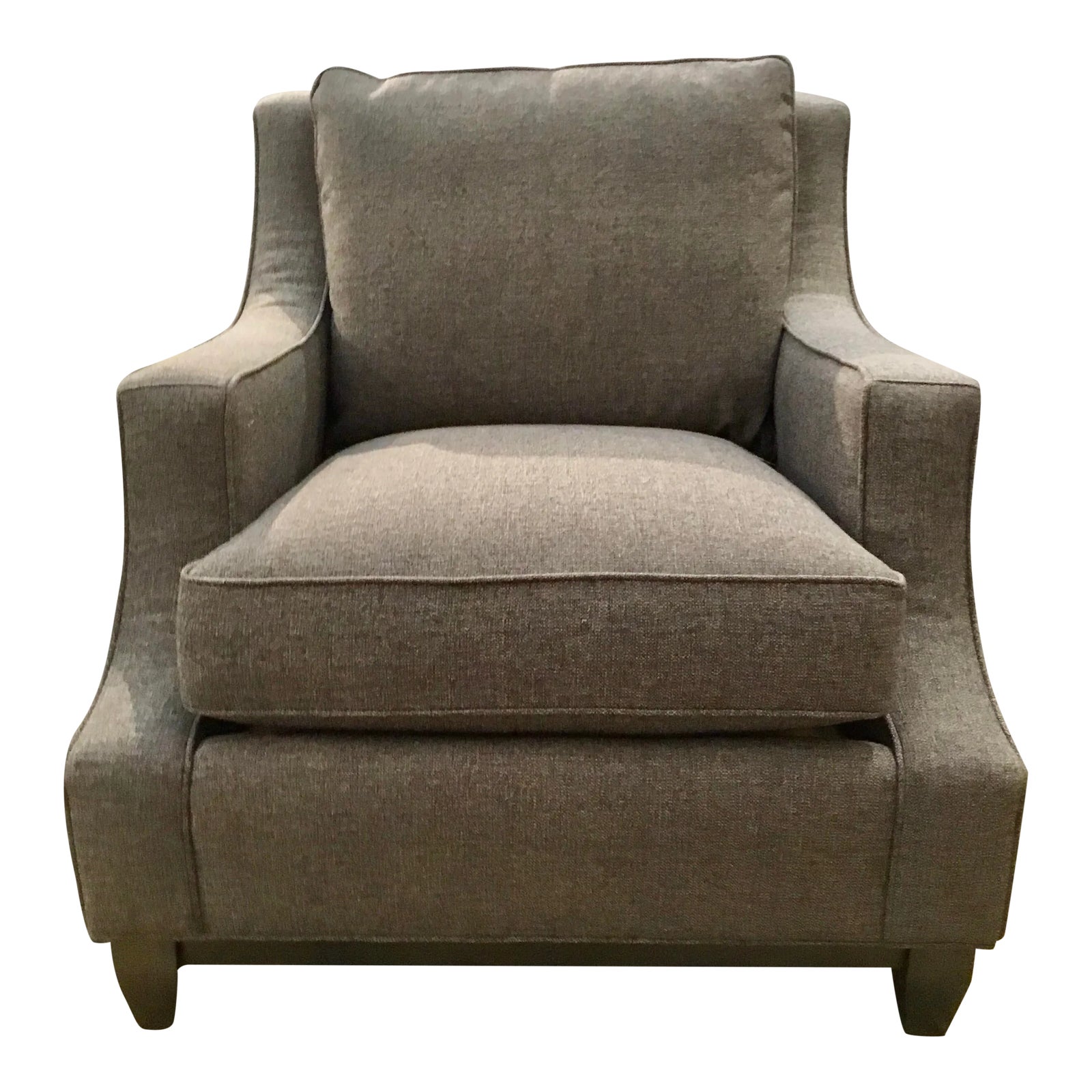 Hickory White Modern Gray Club Chair 133lw01r | Chairish