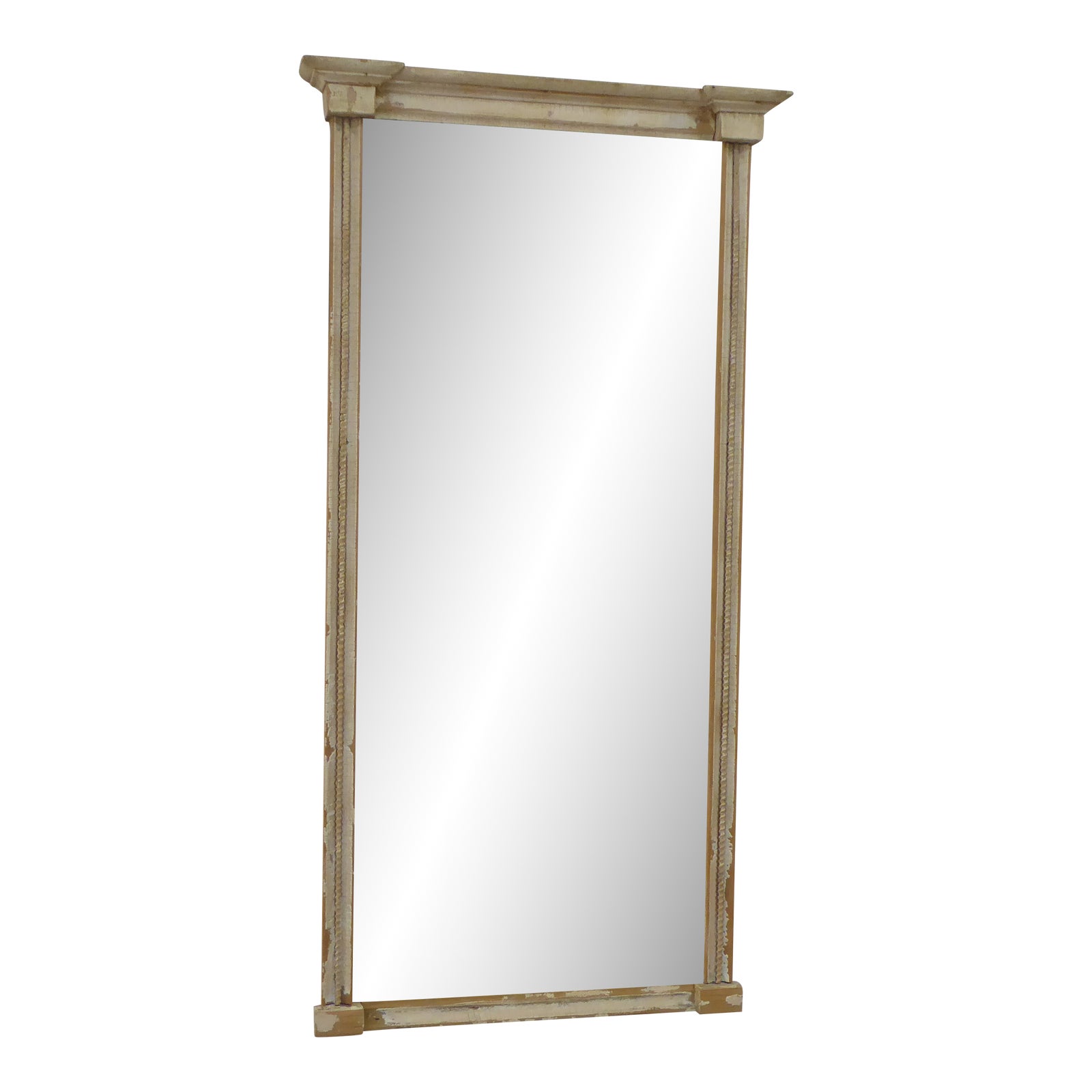 Antique American Weathered Federal Style Mirror | Chairish