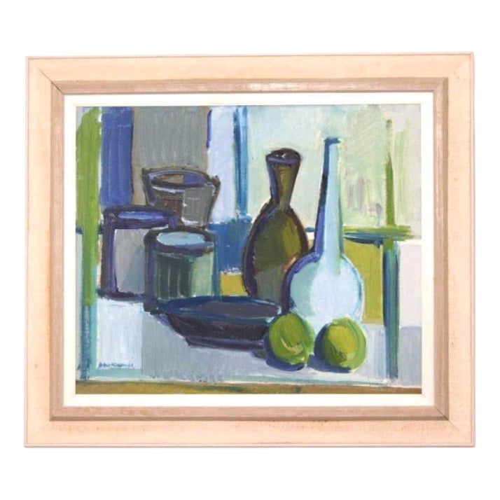 Arthur Nilsson, Still Life, 1960s, Oil on Canvas, Framed | Chairish