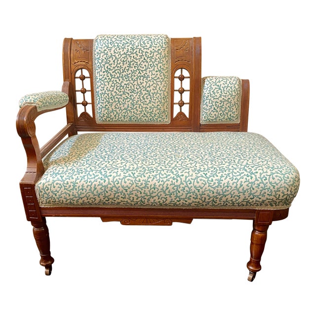 Late 19th Century One Arm Ladies Parlor Chair | Chairish