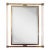 1970s Pierre Vandel Paris Mirror. Signed. Lucite and Gilt Brass Frame ...