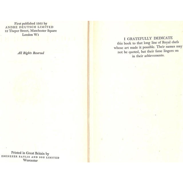 "Court Favourites Recipes for Royal Kitchens" 1953 Craig, Elizabeth ...