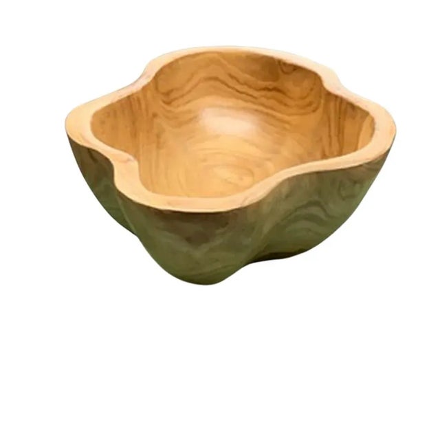 Medium Wooden Bowl | Chairish